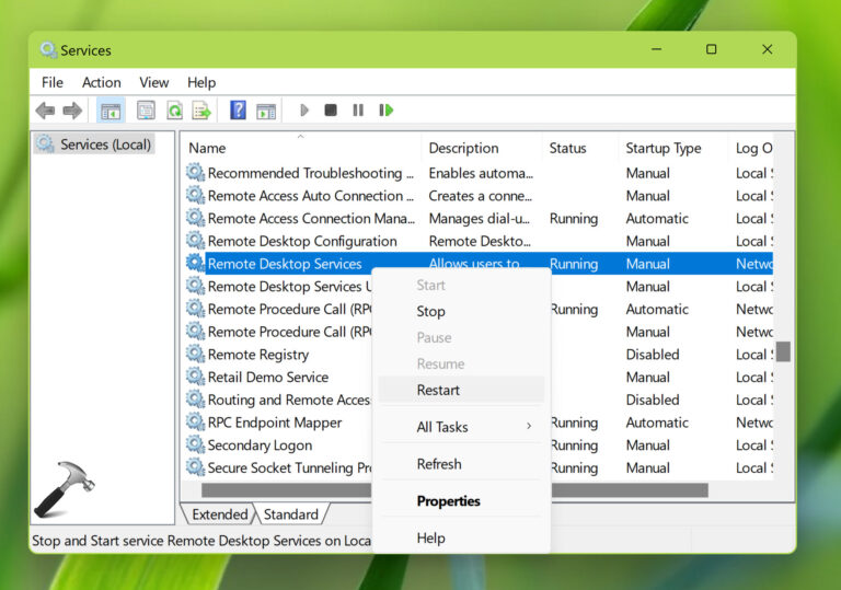 Fix: Remote Desktop Connection audio not working