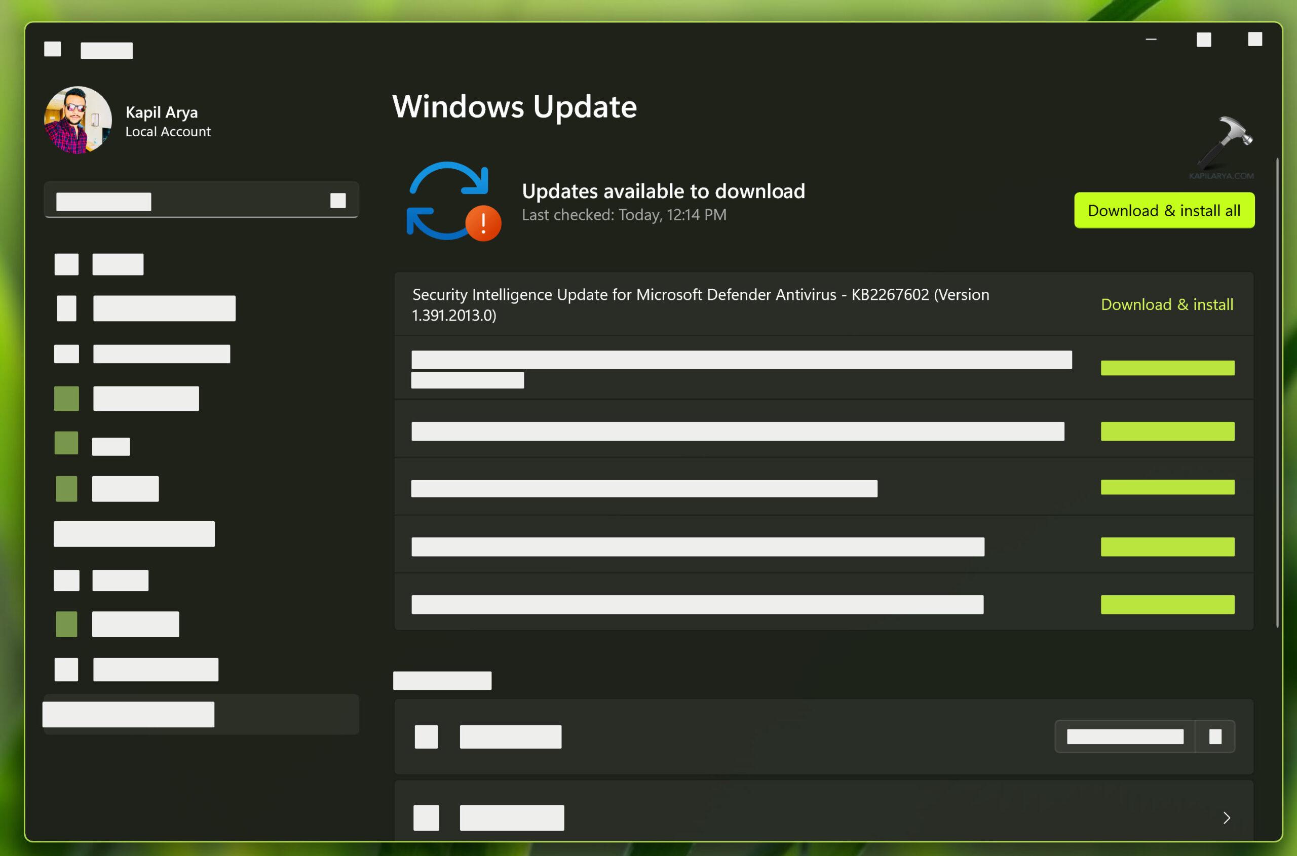 Security Intelligence Update not downloading/installing Security Intelligence Update not downloading/installing