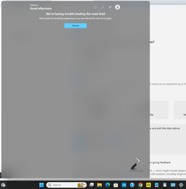Fix Widgets blank or not loading in Windows 11 Fix Widgets blank or not loading in Windows 11